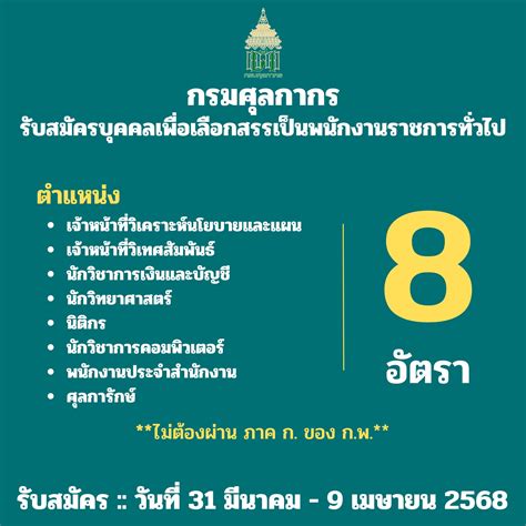 กรมศุลกากรเปิดรับสมัครบุคคลเพื่อเลือกส สมัครงาน สอบราชการ