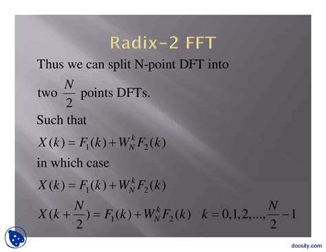 dft operation and principles part 3 digital signal processing lecture slides docsity