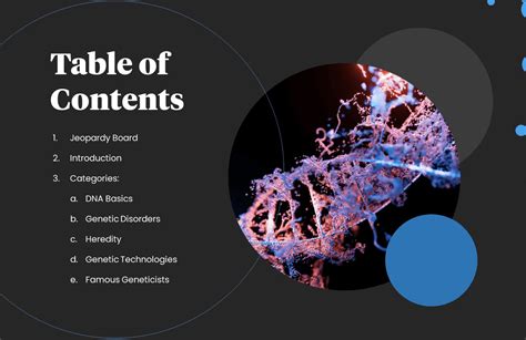 Genetics Jeopardy Ppt Template Download