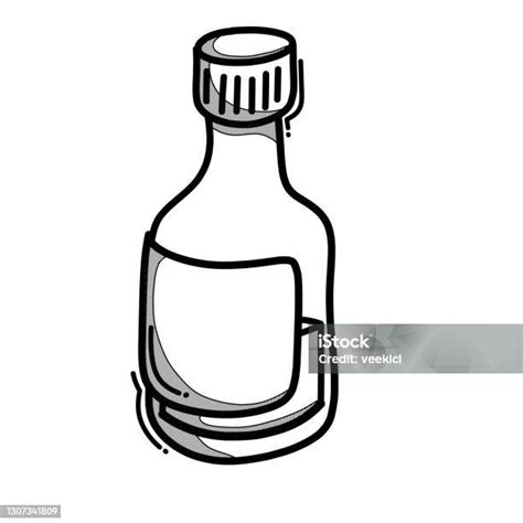 의학 병 낙서 벡터 아이콘 그리기 스케치 일러스트레이션 손 그린 선 Eps10 건강관리와 의술에 대한 스톡 벡터 아트 및 기타 이미지 건강관리와 의술 그리기 낙서