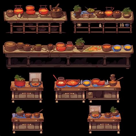 古风室内物件 2 花瓣网