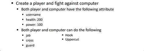 Solved • Create A Player And Fight Against Computer · Both