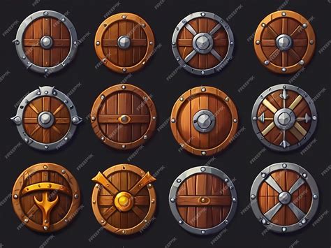3d Game Ui Stone Frame Set Rock Menu Background Kit Vector Fantasy