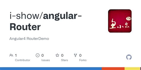GitHub I Show Angular Router Angular RouterDemo
