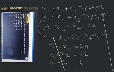 Question Determine 3 X 4 2 X 5 If X 1 X 2 X 3 X 4 And X 5