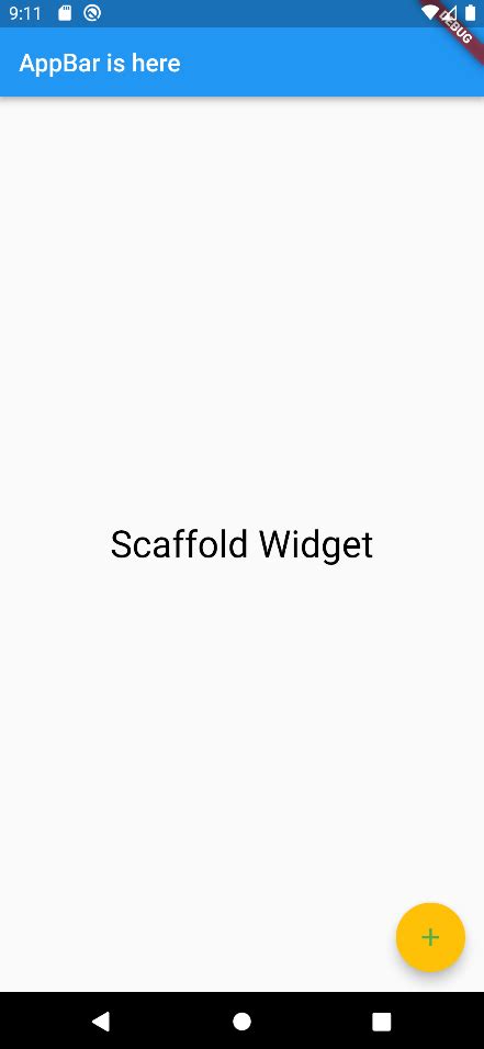 Scaffold Widget Flutterholic