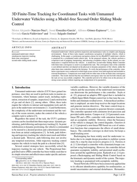 En Revisión 3dfinitetimetracking For Coordinated Tasks With Unmanned Underwater Vehicles 2