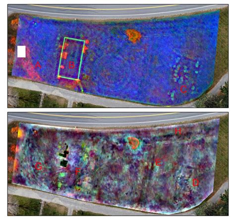 Top False Color Image From 3 Bands Of A Multi Band Raster Consisting Download Scientific