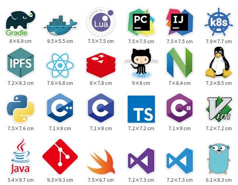 编程语言程序员笔记本电脑行李箱贴纸平板手机吉他贴画不留胶防水虎窝淘