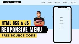 Create Responsive Navigation Bar Using Html Css U Doovi