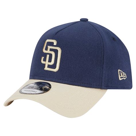 Mens New Era Navy San Diego Padres Moleskin Crown A Frame 9forty