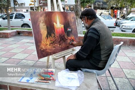 اختتامیه کارگاه ملی نقاشی «هنر راویان غزه در کرمانشاه برگزار شد خبرگزاری مهر اخبار ایران و