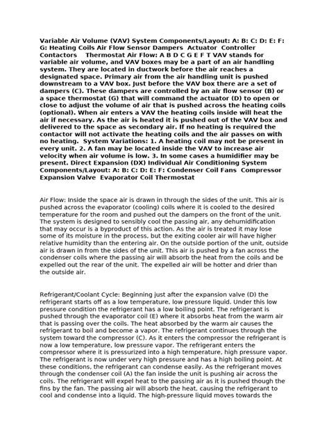Variable Air Volume Vav System Pdf