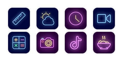 154 Neon App Icon Pack Download All Icon Packs Widgetclub