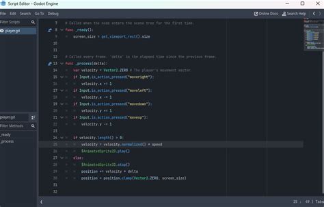 Following A Tutorial My Player Wont Move Help Godot Forum