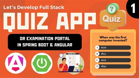Project Overview And Demo Quiz Application Or Examination Portal Spring Boot And Angular 1