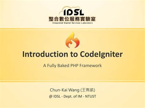 Introduction To CodeIgniter PPT