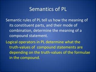 Syntax And Semantics Of Propositional Logic PPT