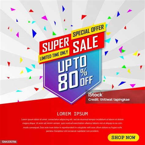 슈퍼 세일 특별 80 할인 큰 판매 시즌 끝 특별 제공 Bannersale 배너 템플릿 디자인 배경 벡터 일러스트 타이포그래피 배너 디자인 컨셉 0명에 대한 스톡 벡터 아트