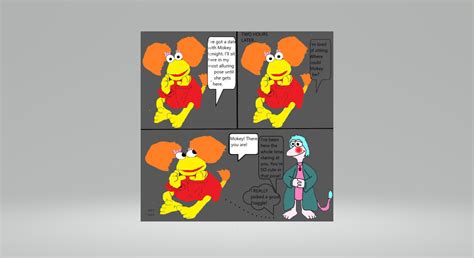 Mokey Cant Resist Reds Cute Pose By Methefraggle9 On Deviantart