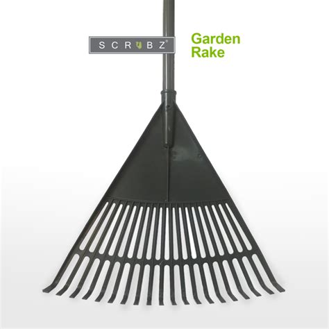 Scrubz Premium Claw Garden Rake Grass Rake Soil Rake Leaf Rake Plastic