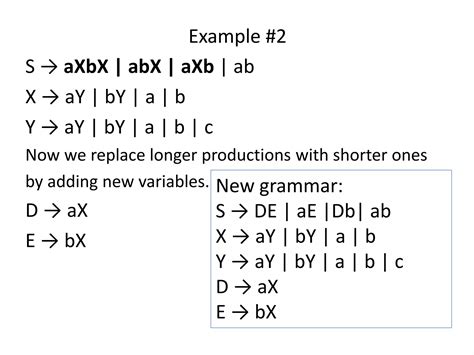 chomsky normal form pptx programming languages computing
