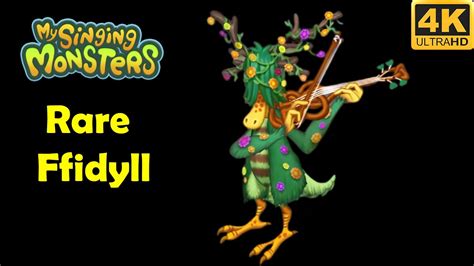 Rare Ffidyll My Singing Monsters 4k Youtube