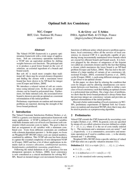 optimal soft arc consistency