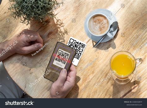 Qr Code Scanner Table Images Stock Photos Vectors Shutterstock