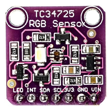 Sensor De Cor Rgb Com Filtro Ir Tcs34725 Parcelamento Sem Juros