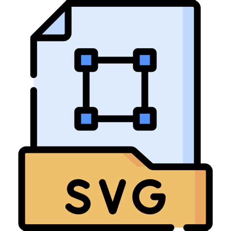 Svg File Format Special Lineal Color Icon