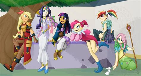 My Little Mages Main Six By Didj On Deviantart Mlp Characters Main 6