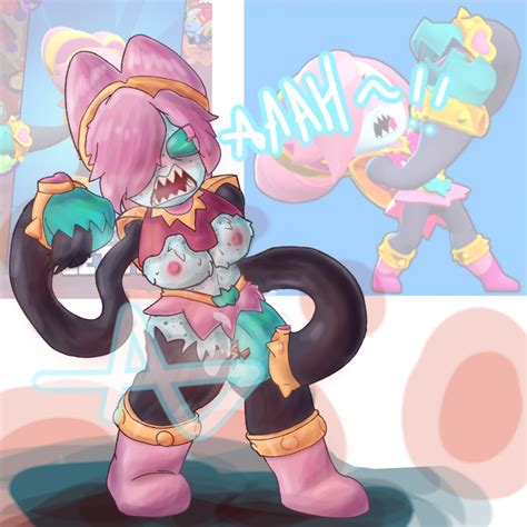 Rule 34 Blue Skin Brawl Brawl Stars Broken Clothes Colette Colette Brawl Stars Eyaculation