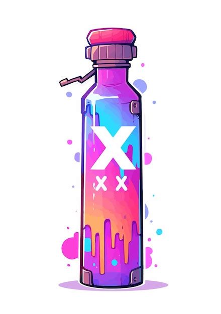 Arte De Peligros De Neón Vector Premium