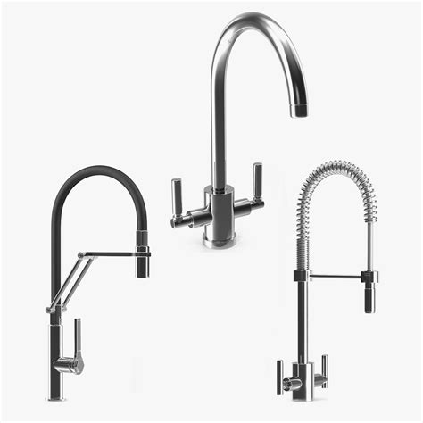 Kitchen Taps Collection 3d Model 39 3ds Obj Max C4d Ma Free3d