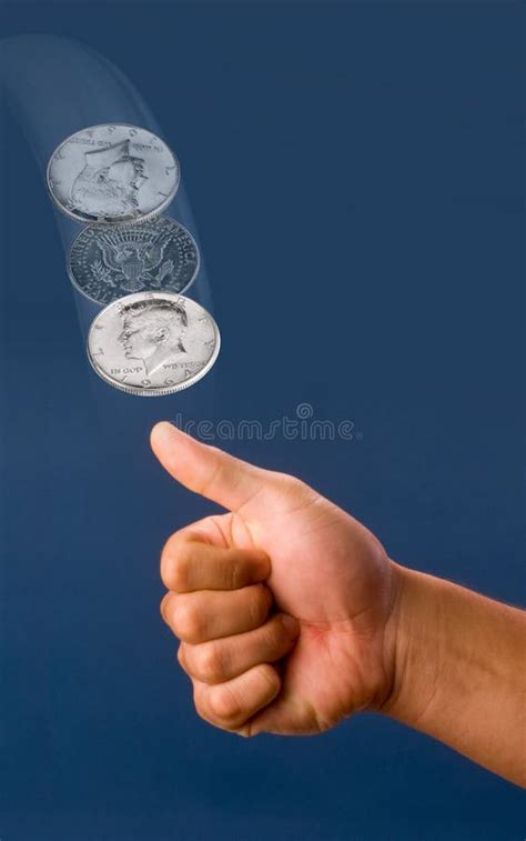 Coin Toss Stock Image Image Of Luck Cash Decision 25954315
