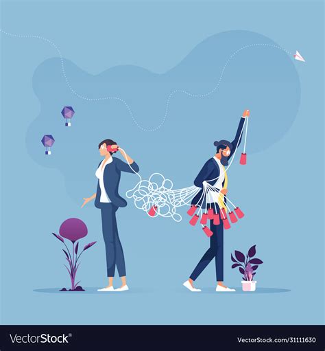 Bad Communication Concept Royalty Free Vector Image