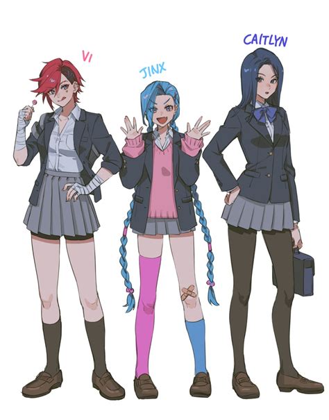 Jinx Caitlyn Vi Arcane Jinx Arcane Vi And 1 More League Of