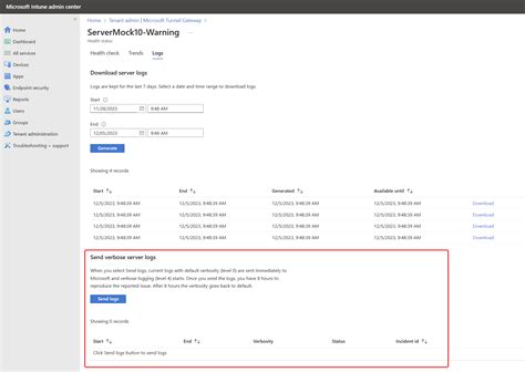 Monitor The Microsoft Tunnel Vpn Solution For Microsoft Intune