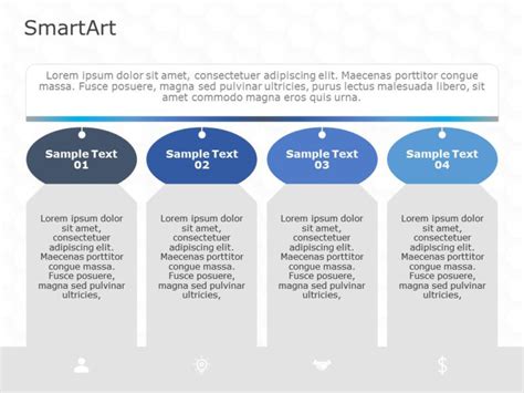 Smartart Process Text 4 Steps