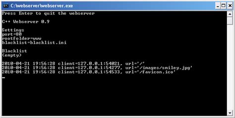 c webserver