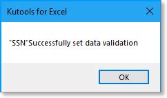 How To Use Data Validation To Only Allow SSN Number Entered In Excel