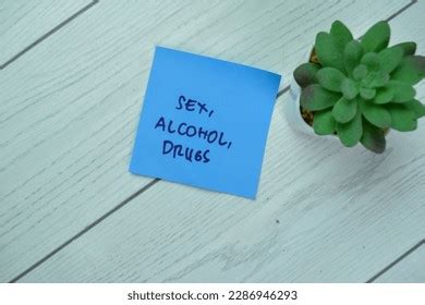 Concept Sex Alcohol Drugs Write On Stock Photo 2286946293 Shutterstock