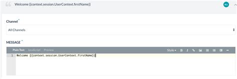 how to use context session in welcome message xo platform kore ai bot developers community