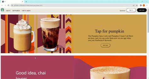 shadha t on linkedin 🚀created a starbucks landing page using html and