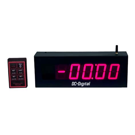 Dc 255t Dn Neg W 2 3 Inch Led Rf Wireless Controlled Digital Countdown Timer With Negative