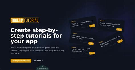 Tooltip Tutorial Onboarding Tours In A Few Clicks