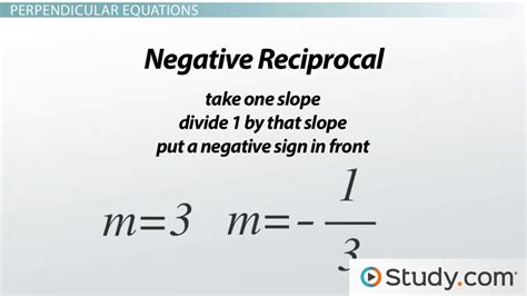 Parallel And Perpendicular Lines Equation Graph And Examples Video And Lesson Transcript