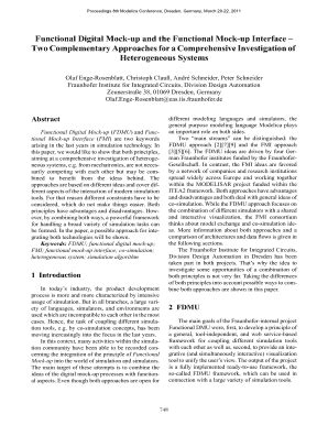 Fillable Online Ep Liu Functional Digital Mock Up And The Functional Mock Up Interface Ep