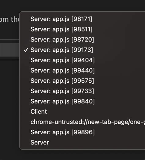 Psuedo Targets Are Added To The Select Debug Console Dropdown When An Attached Js Target Is
